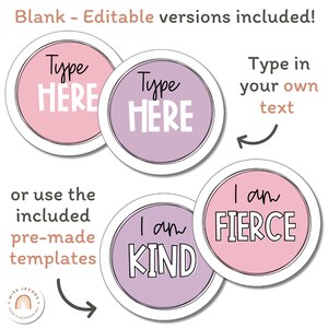 Affirmation Station PASTELS EDITABLE - Etsy