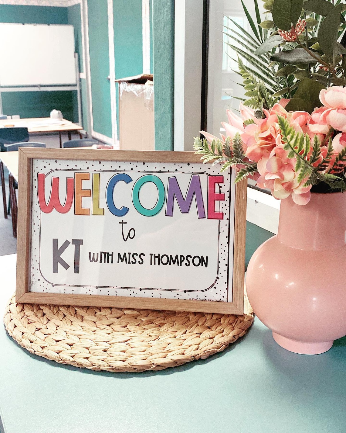 Classroom Welcome Sign SPOTTY BRIGHTS Theme Groovy Rainbow - Etsy