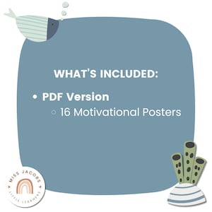 Motivational Classroom Posters | Growth Mindset Bulletin Board | Cute ...