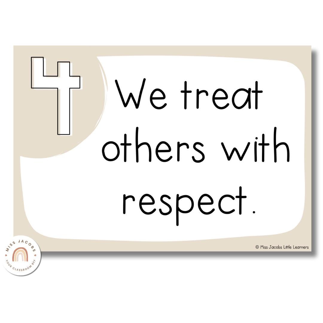 Classroom Rules Posters for Classroom Management | Modern Ocean Decor ...