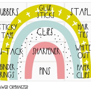 MODERN RAINBOW Teacher Toolbox Labels | Editable | Calm Colors ...