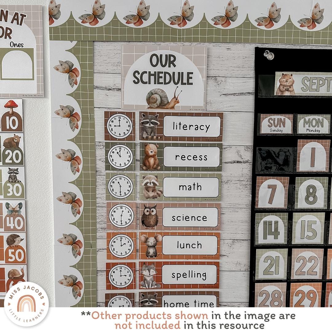 Woodland Bulletin Board Borders, Printable Nature Theme Classroom ...