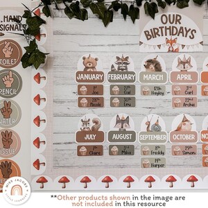 Woodland Bulletin Board Borders, Printable Nature Theme Classroom ...