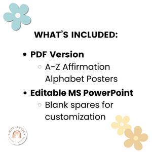 Daisy Gingham Affirmation Alphabet Posters, Pastel Classroom ABC ...
