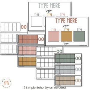 SIMPLE BOHO Classroom Decor BUNDLE Neutral Boho Decor - Etsy