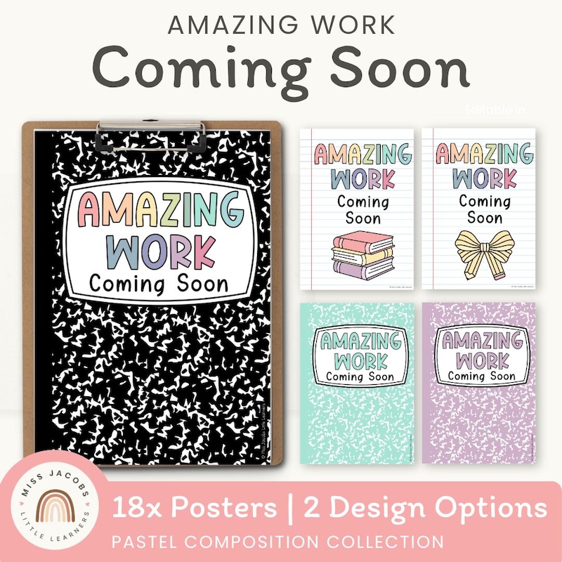 Amazing Work is Coming Soon - Etsy