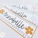 Student Desk Plates and Supply Labels | Daisy Gingham Neutrals ...