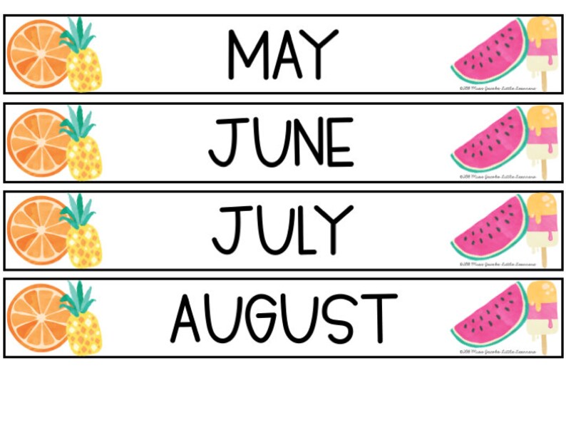 TROPICAL Classroom Calendar and Weather Display Tropical - Etsy