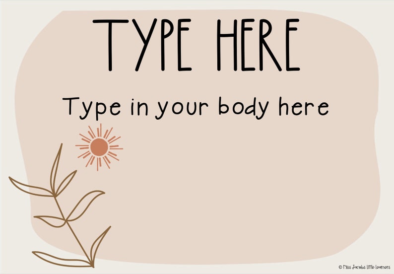 BOHO VIBES Editable Classroom Posters Desert Neutral | Etsy