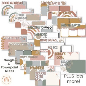 Slides | SPOTTY BOHO Classroom Decor | Google Slides Templates - Etsy