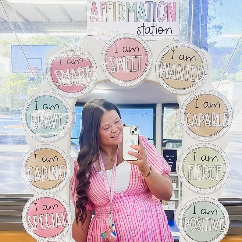 Affirmation Station | SPOTTY PASTELS | Editable - Etsy