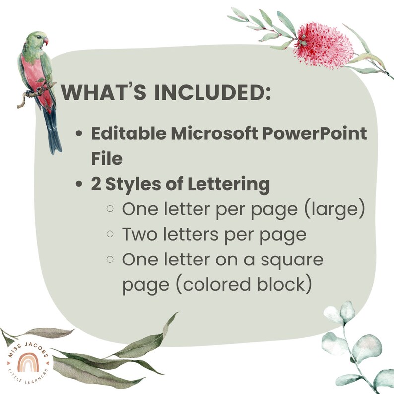 Australiana Bulletin Board Lettering Pack | EDITABLE | Australian Flora ...