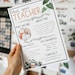 Meet the Teacher Templates | Editable Modern Boho Plants Decor - Etsy ...