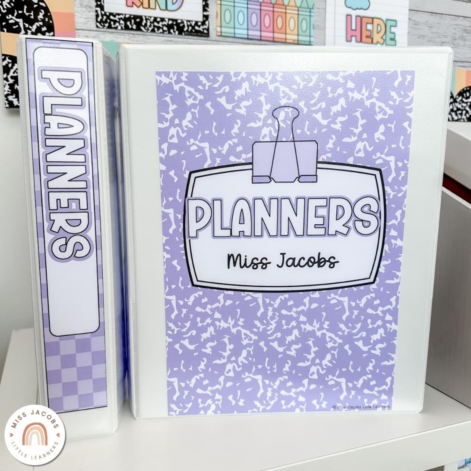 Cutesy Binder Covers and Spines, Colorful Binder Spines Templates ...