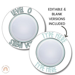 Modern Rainbow Voice Noise Level Display | EDITABLE Classroom Teacher ...