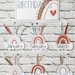 Earthy Boho Rainbow Birthday Display Editable Neutral - Etsy