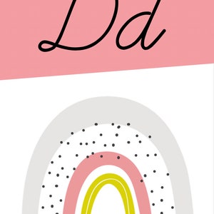 MODERN RAINBOW Alphabet Posters | Editable | Calm Colors Classroom ...