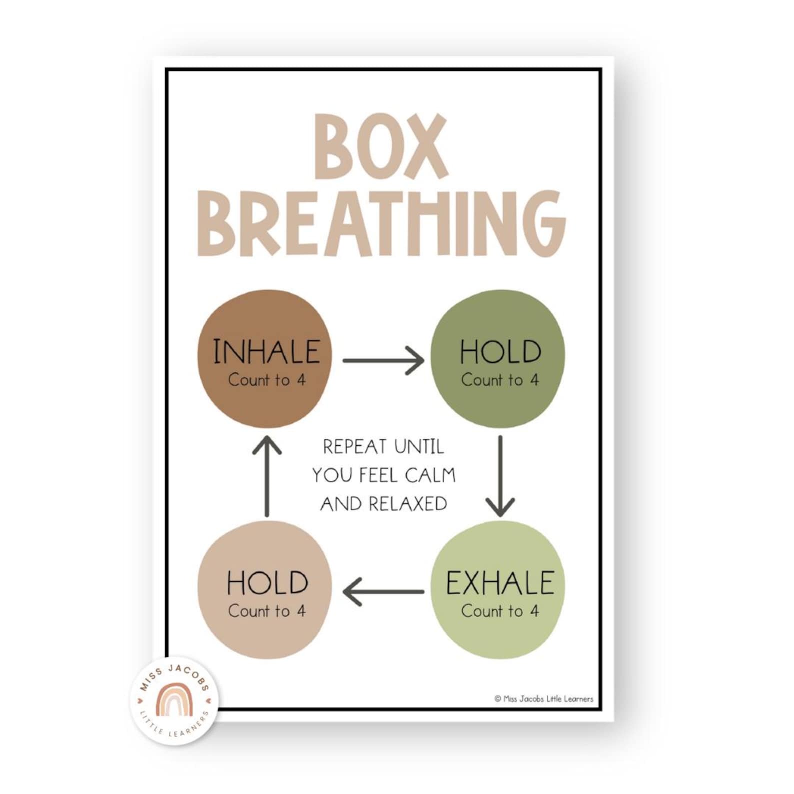 Woodland Calm Down Corner Posters, Printable SEL Calming Classroom ...
