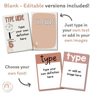 DESERT NEUTRAL Fraction Posters | Boho Vibes Classroom Decor - Etsy