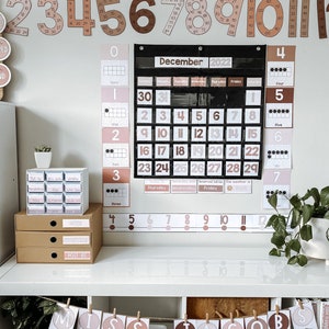 Classroom Number Line Display 0 120 Spotty Neutrals - Etsy