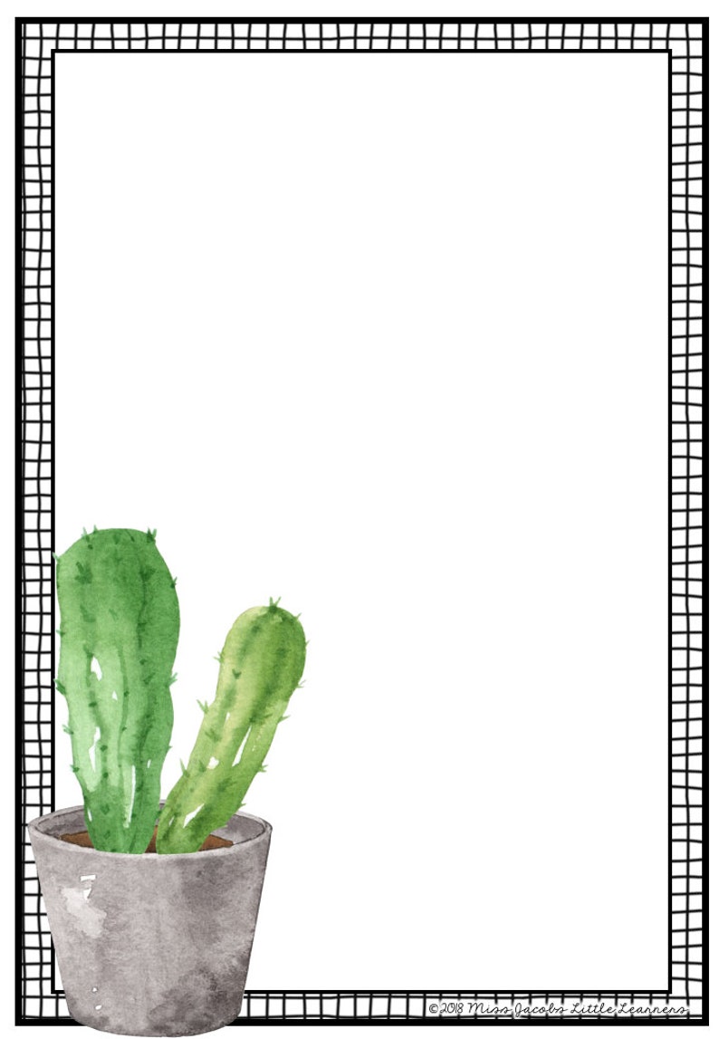 CACTUS Editable Classroom Posters Pack Cactus Classroom - Etsy