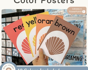 Watercolor Ocean Animal Printable Art, PDF, Classroom Theme Posters ...