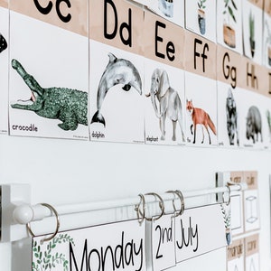 Modern Boho Plants Alphabet Posters | Rustic Boho Classroom Decor ...