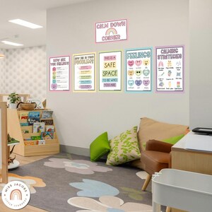 Pastel Calm Down Corner Kit, Printable Emotional Support Activities ...