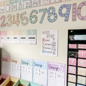 Alphabet Posters | SPOTTY PASTELS | Muted Rainbow Decor | Editable - Etsy