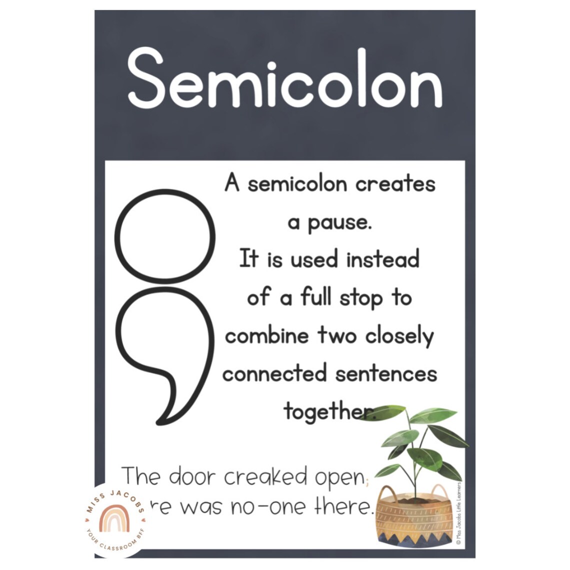 Punctuation Posters | Rustic BOHO PLANTS Decor - Etsy