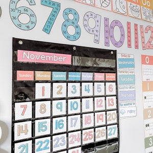 Classroom Calendar and Weather Display | SPOTTY BRIGHTS | Editable - Etsy