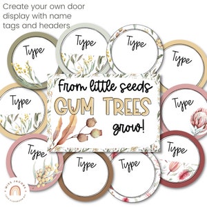 AUSTRALIANA Door Display | Flora and Fauna Classroom Decor - Etsy