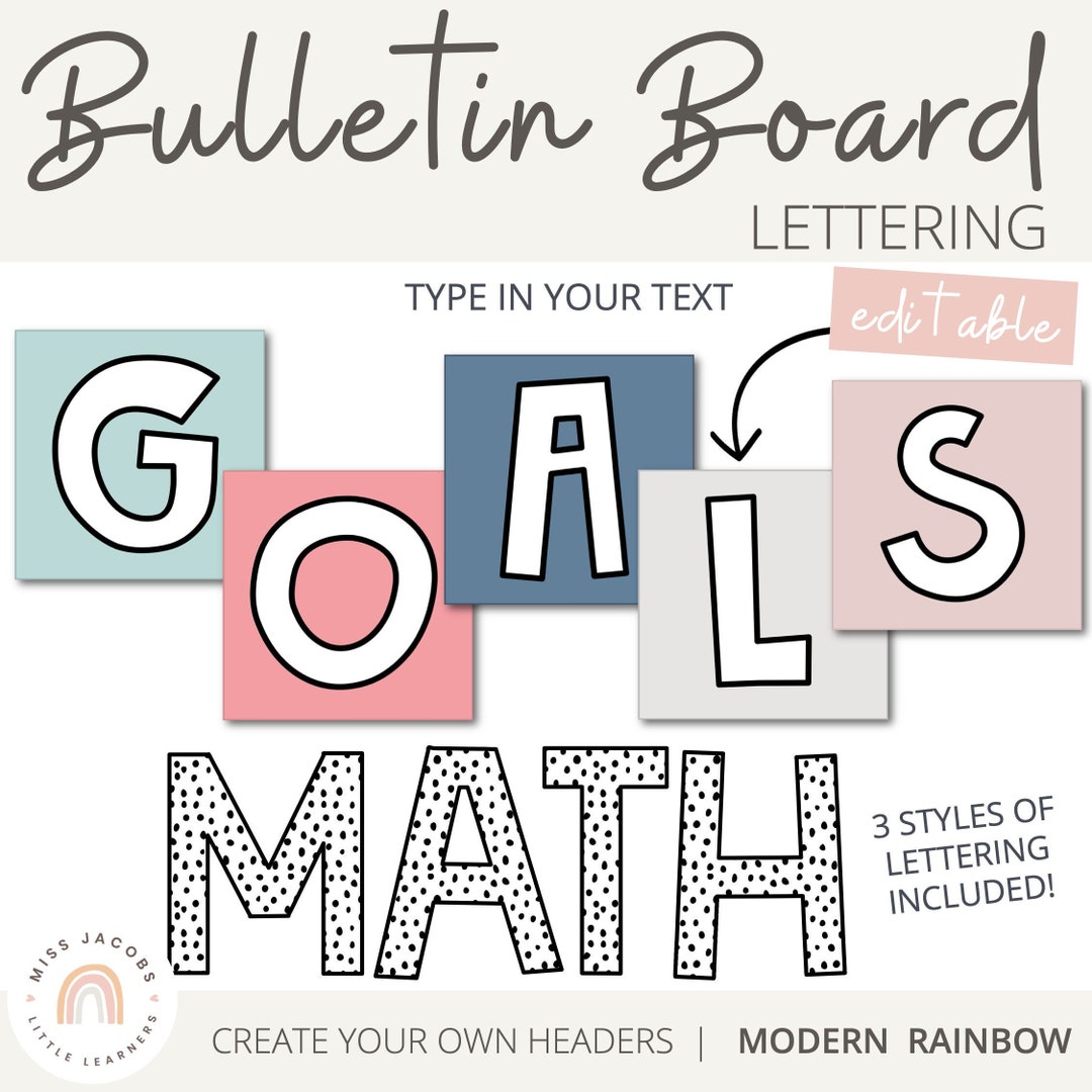 CALM COLOURS and Messy Dots Classroom Display Headers | Editable ...