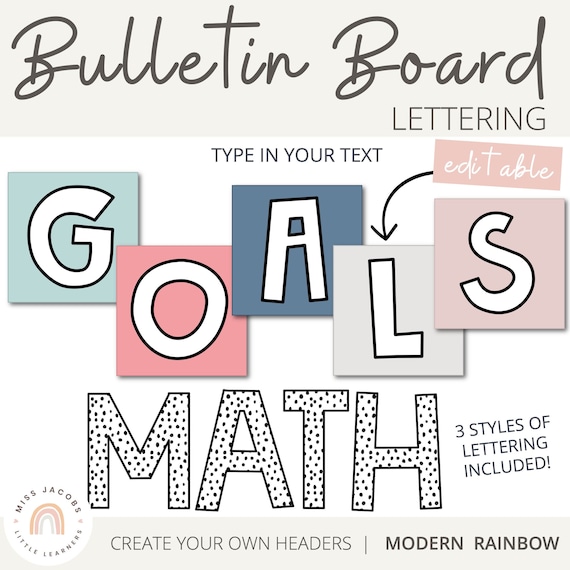 CALM COLOURS and Messy Dots Classroom Display Headers - Etsy