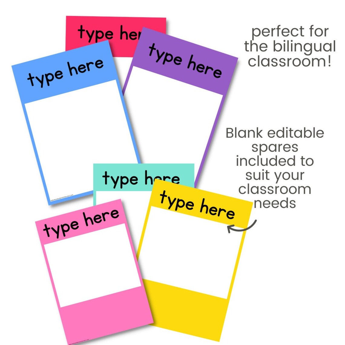 Place Value Display Posters RAINBOW BRIGHTS - Etsy