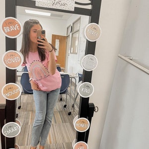 Affirmation Station SPOTTY BOHO | Positive Affirmations Mirror Display ...