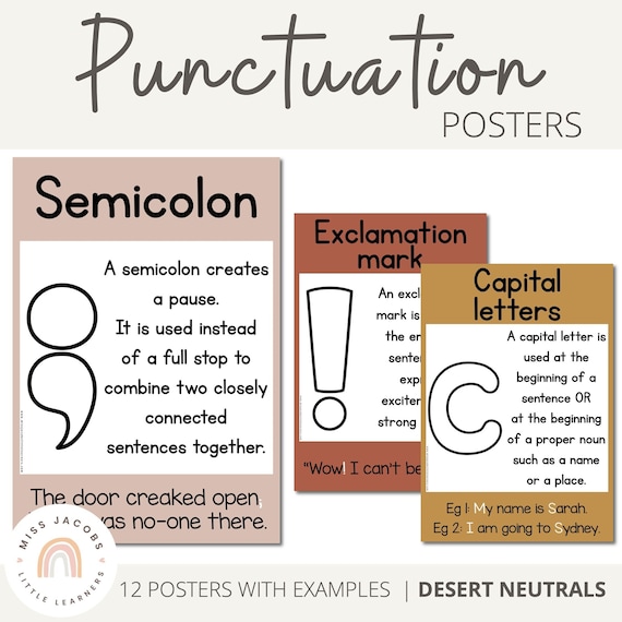 Punctuation Posters