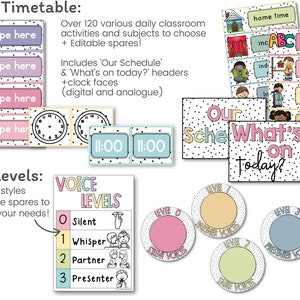 SPOTTY PASTELS Classroom Decor Bundle Muted Rainbow Decor - Etsy