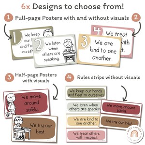 Classroom Rules Posters for Classroom Management | Australiana ...