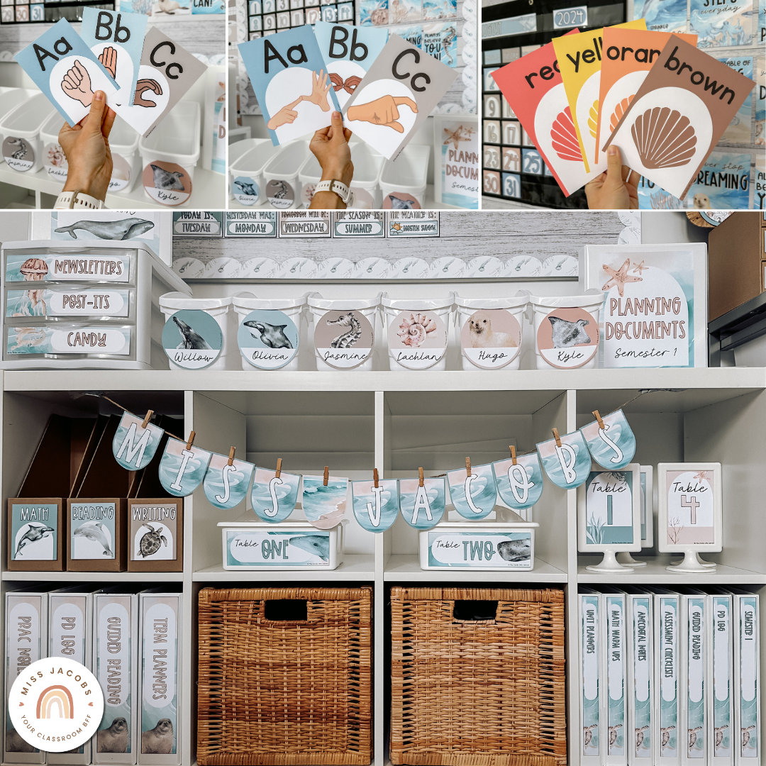Modern Ocean Classroom Decor Bundle - Etsy