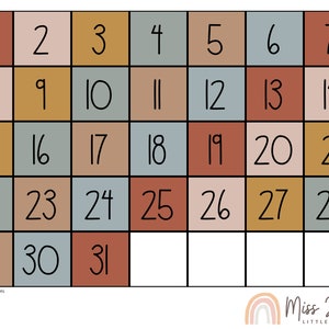 BOHO VIBES Classroom Calendar Editable Desert Neutrals Classroom Decor ...