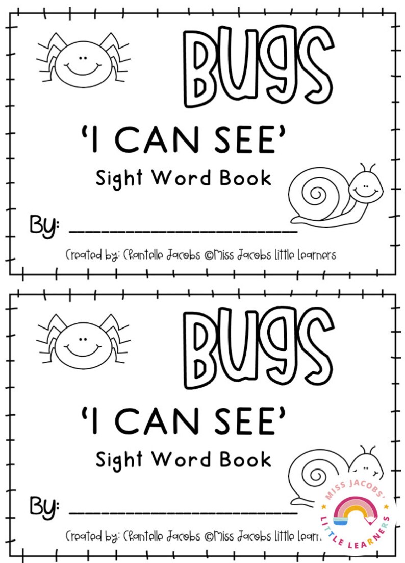 Bugs and Insects Spring Unit Perfect for Distance Learning | Etsy