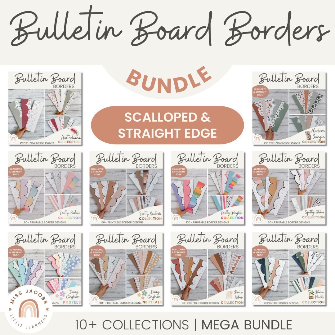 Bulletin Board Borders Mega Bundle - Etsy