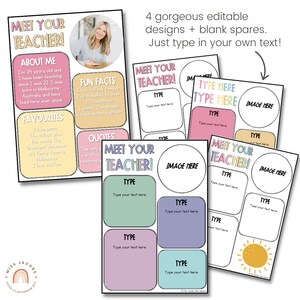 PASTELS Classroom Decor Bundle Muted Rainbow Decor Editable - Etsy