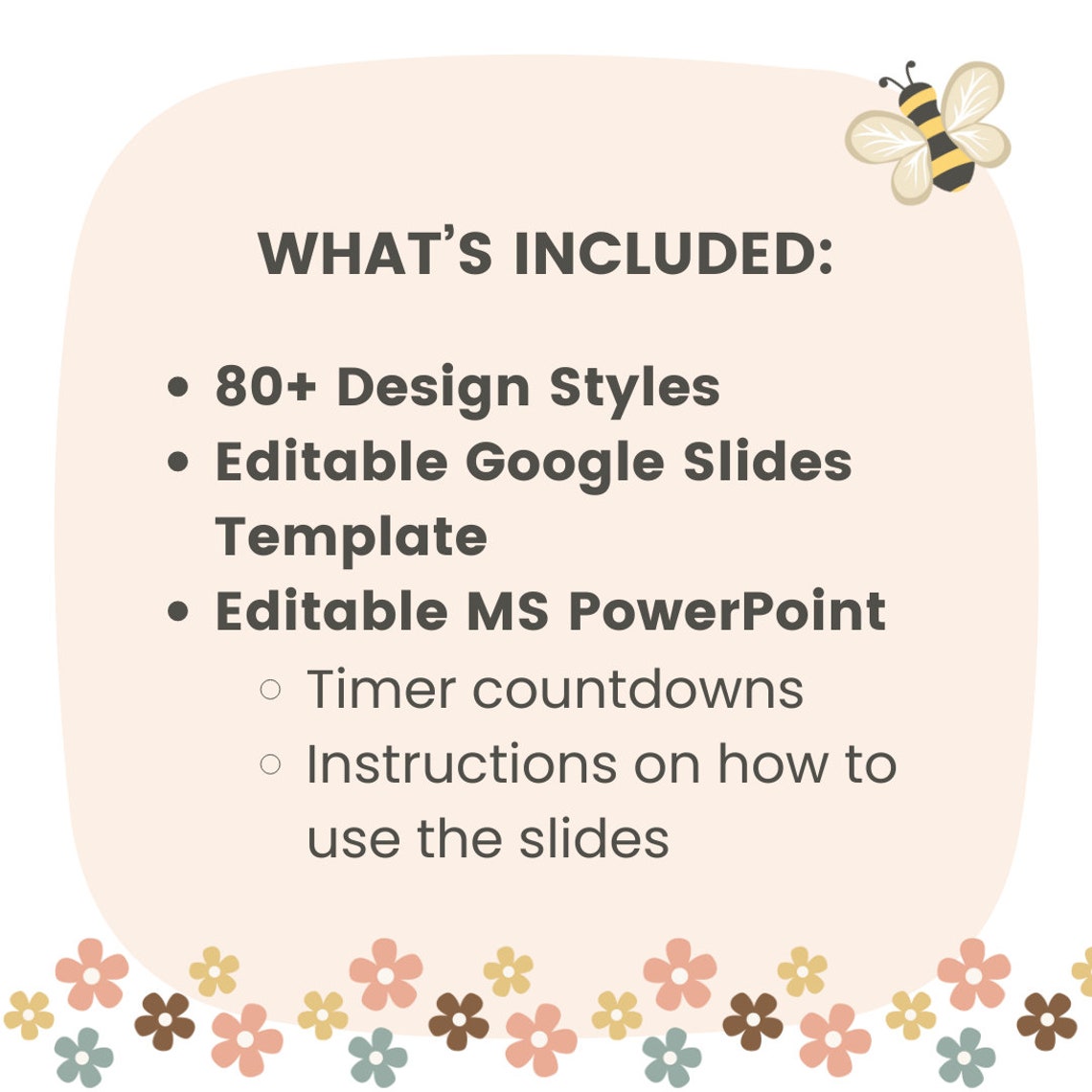 Morning Slides With Timers | Daisy Gingham Neutral Classroom Decor ...