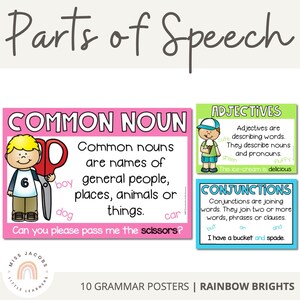 RAINBOW BRIGHTS English Posters Bundle Reading and Writing - Etsy