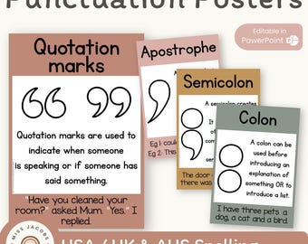 NEUTRAL Phonics Posters | Boho Color Palette | Neutral Classroom Decor ...