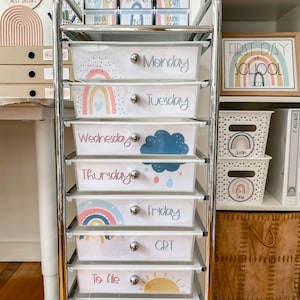 MODERN RAINBOW Classroom Decor Bundle Editable Calm Colors Classroom ...