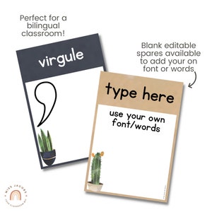 Punctuation Posters | Rustic BOHO PLANTS Decor - Etsy