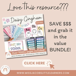 Classroom Rules Posters for Classroom Management | Daisy Gingham Pastel ...